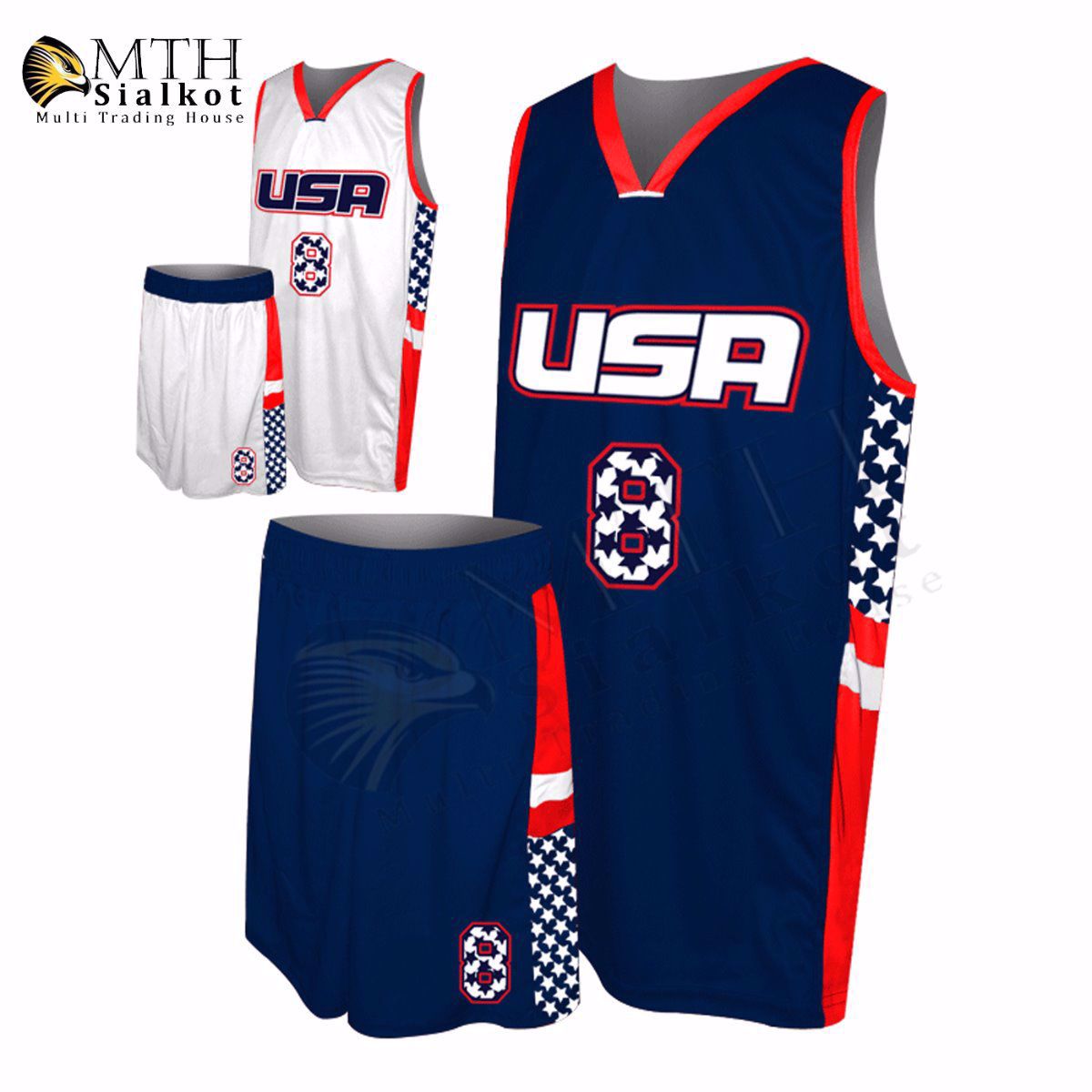 Order from USA basketball uniforms for USA, UK, Canada clubs