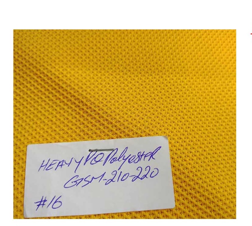 Polyester fabric pique suppliers, knitting, dyeing in Sialkot. Pakistan